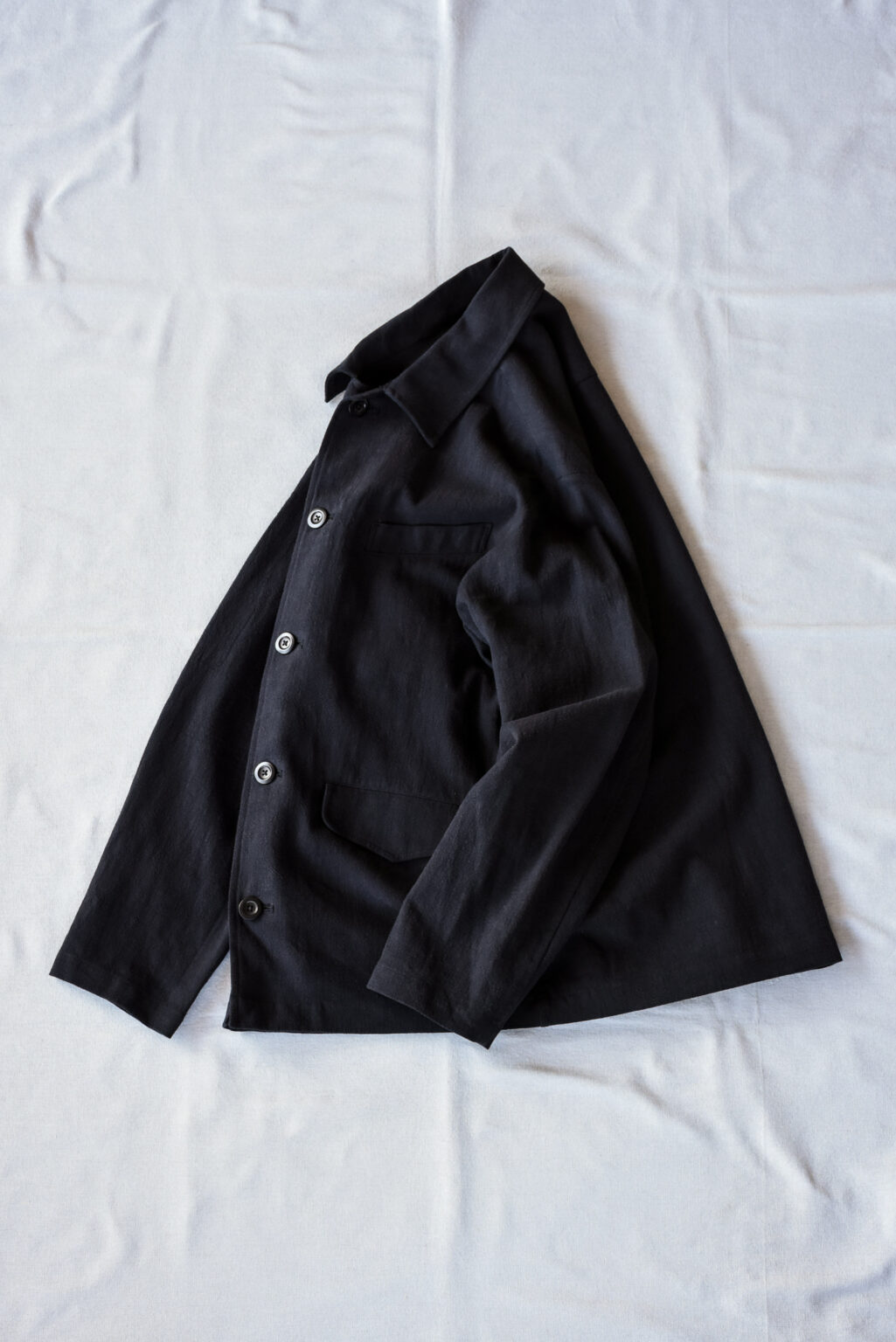 Conkers Field Shirt Supple Washed Ramie Cotton | kado〔カド オノミチ〕